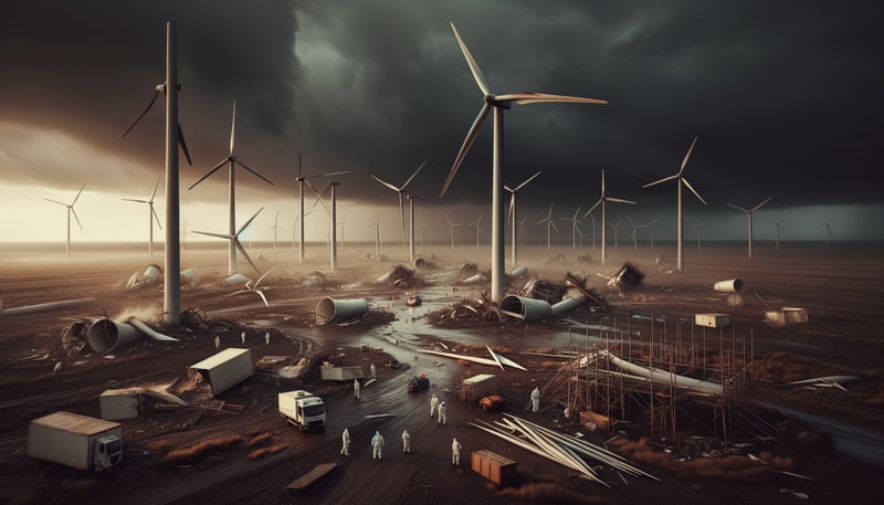 Taifun Yagi verwüstet Windpark in China: Ein Desaster für die Umwelt Taifun Yagi verwüstet Windpark in China: Ein Desaster für die Umwelt